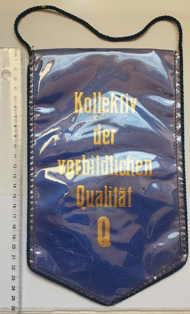 DDR WIMPEL VEB Schiffswerft Neptun Rostock Kollektiv d. vorbildlichen ...