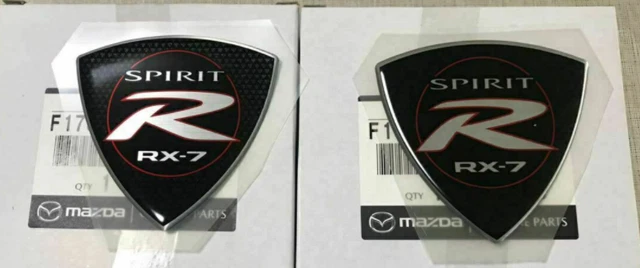 MAZDA RX-7 FD3S SPIRIT-R Front Side Fender Emblem F175-51-781 x2 F/S ...