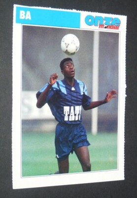 FICHE FOOTBALL ONZE Mondial 1993 Ibrahima Ibou Ba Rookie Le Havre Hac ...