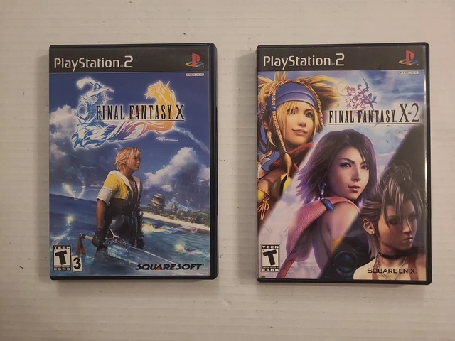 FINAL FANTASY X & X-2 Complete CIB Bundle Lot Playstation 2 PS2 Black ...