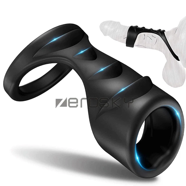 Cock Screaming Ring Double Penis And Testicles Ring Stay Harder