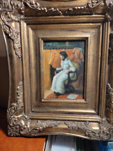 TABLEAU ANCIEN HUILE sur toile signé EUR 250,00 - PicClick FR