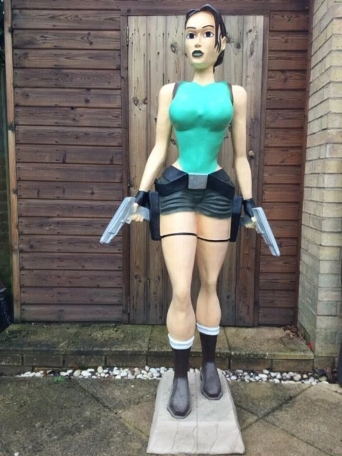 LARA CROFT TOMB Raider LIFESIZE STATUE! 5 ft 4" £500.00 - PicClick UK