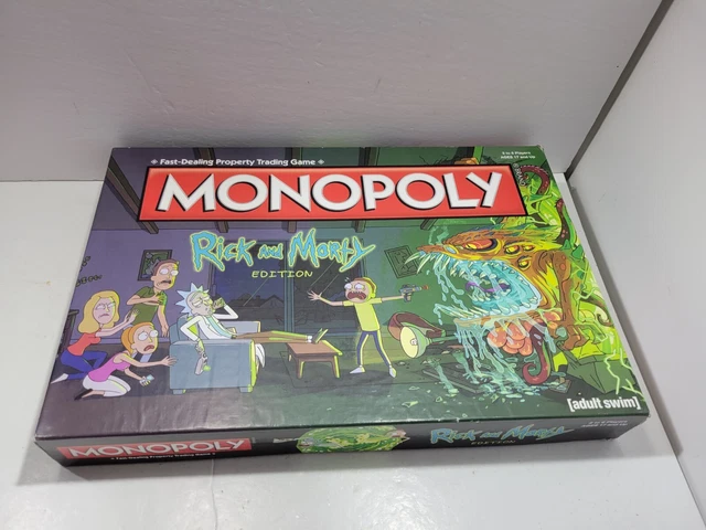 WINNING MOVES MONOPOLY Rick & Morty Edition 2 à 6 joueurs jeu de trading - En boîte EUR 34,48 ...