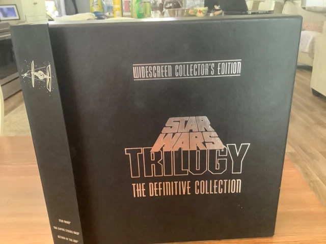 STAR WARS TRILOGY Definitive Collection Widescreen Laserdisc Box Set w ...