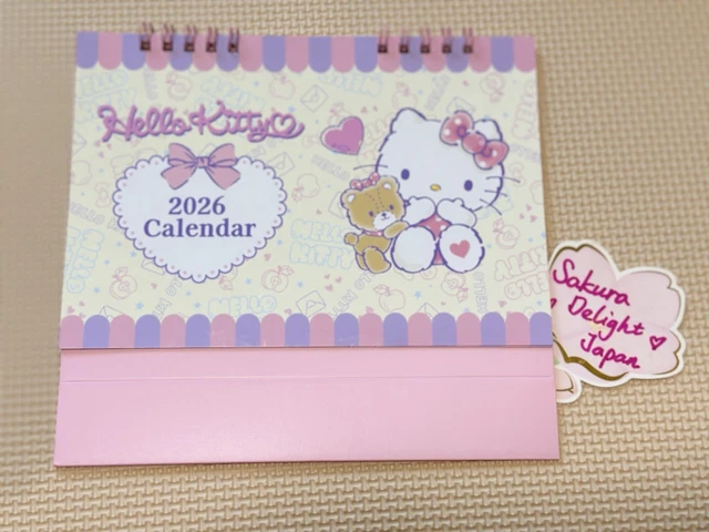 CALENDRIER DE BUREAU exclusif au Japon 2026 - cadeau mignon Hello Kitty ...