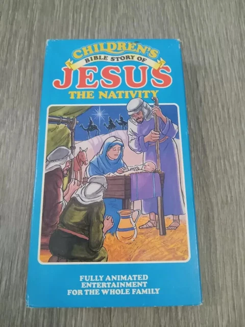 CHILDREN'S BIBLE STORY of Jesus the Nativity VHS Christian Animation £5 ...