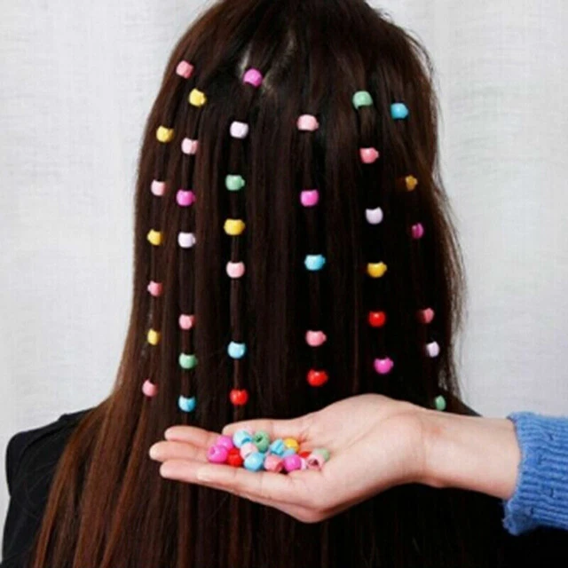 100X MINI HAIR Claw Clips For Women Girls Cute Candy Colors Beads ...