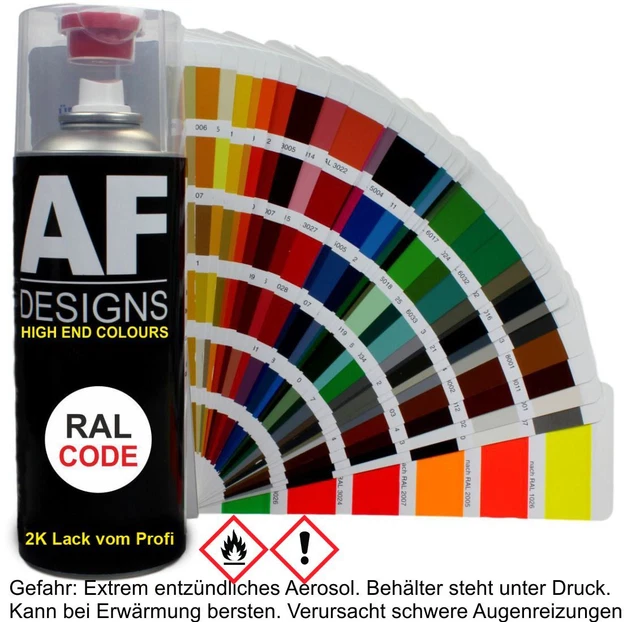 2K SPRAY PEINTURE Ral Tous Nuances Gratter Mat Pulvérisation Aérosol ...