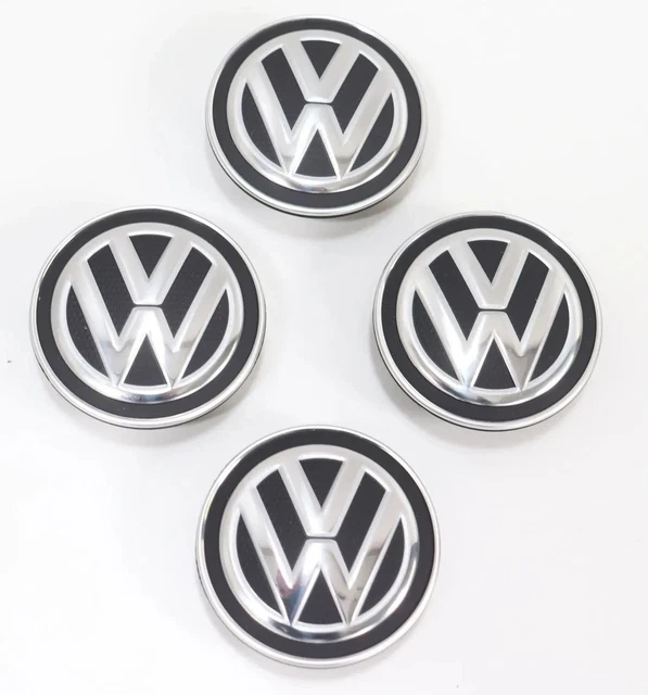 DYNAMISCHE NABENDECKEL ORIGINAL VW Nabenkappen Hub Cap stehendes Logo ...