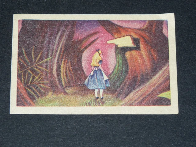 #23 1952 TOBLER Chocolate Picture Alice Wonderland Anime Drawing Walt ...