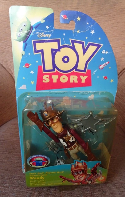 MATTEL DISNEY PIXAR Toy Story Soarin Sheriff Woody action figure 1998 ...