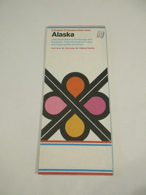GOUSHA/CHEK-CHART ALASKA WITH Street Maps of Anchorage and Fairbanks ...