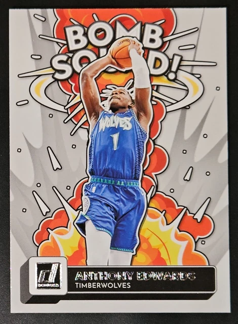 INSERT ANTHONY EDWARDS 2022-23 Donruss BOMB SQUAD SP TIMBERWOLVES #1 ...
