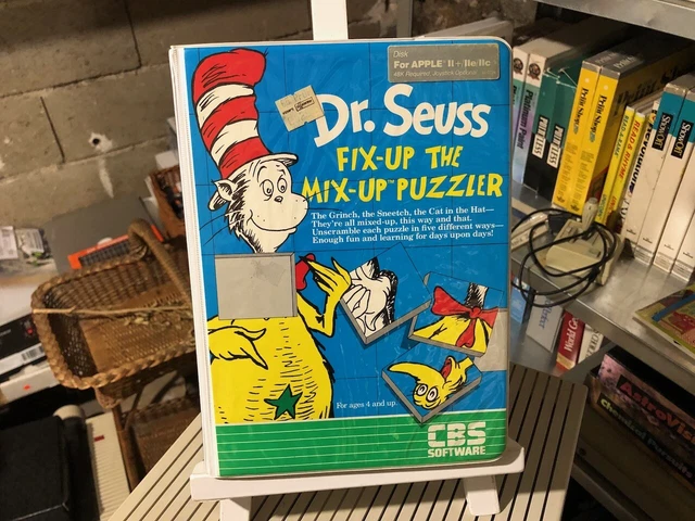 CBS DR. SEUSS Fix-Up The Mix-Up Puzzler Apple II II+ IIe IIc IIgs EUR ...