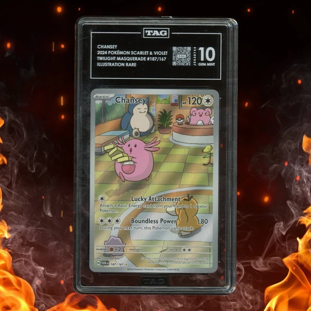 POKEMON TWILIGHT MASQUERADE CHANSEY 187/167 Illustration Rare TAG 10 ...