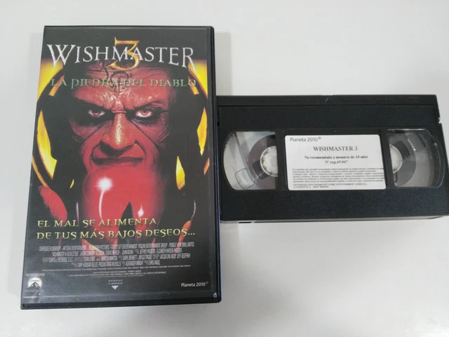 WISHMASTER 3 DEVILSTONE Chris Angel Terror Horror Vhs Cinta Tape ...