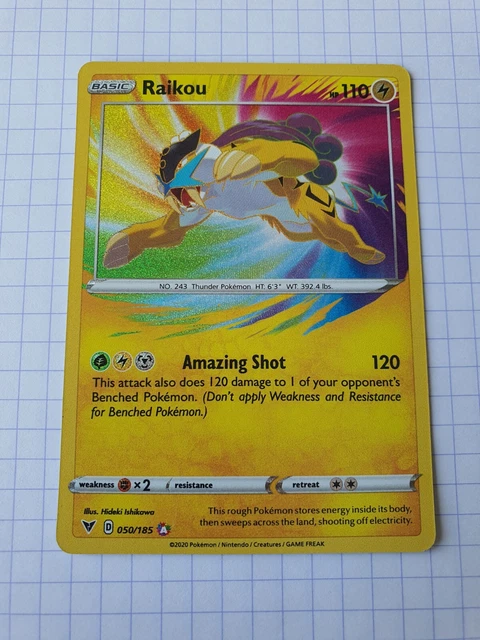CARTE POKEMON RAIKU Amazing Rare US Voltage Eclatant Neuf Rare EUR 6,00 ...