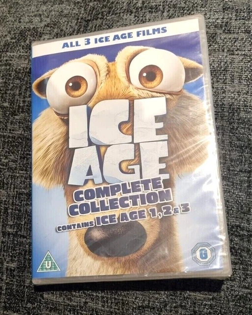 ICE AGE COMPLETE COLLECTION Contains 1,2+3 DVD Cert.U UK Reg2 BRAND NEW ...