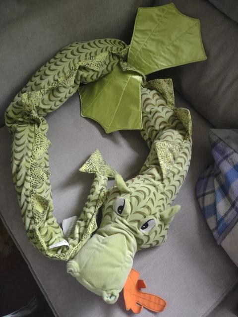 IKEA DRAGON WINGED Serpent "MINNEN DRAKE" Plush Soft Toy - Approx. 72 ...