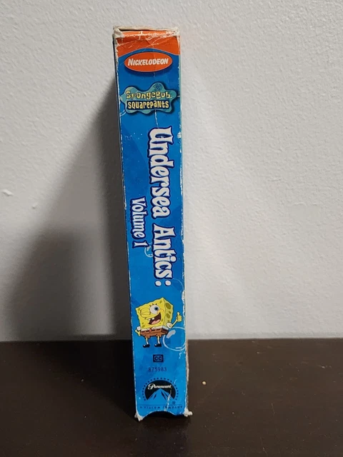 NICKELODEON SPONGEBOB SQUAREPANTS Undersea Antics: Volume 1 VHS 2002 ...