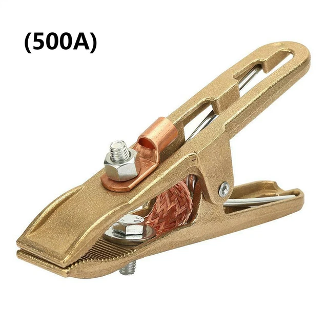 COPPER EARTH GROUND Cable Clip Welding Manual Welder Electrode Clamp ...