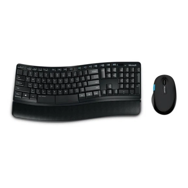 MICROSOFT SCULPT COMFORT Desktop Wireless Ergonomic Keyboard and Mouse ...