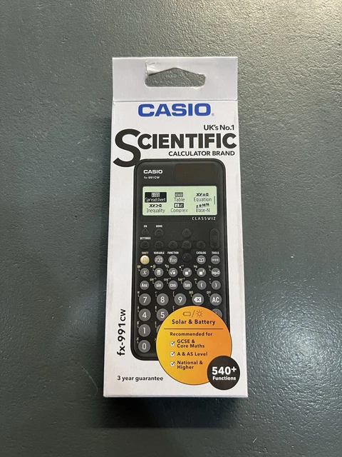 CASIO FX-991CW ADVANCED Scientific Calculator for A/AS Level Maths £19. ...