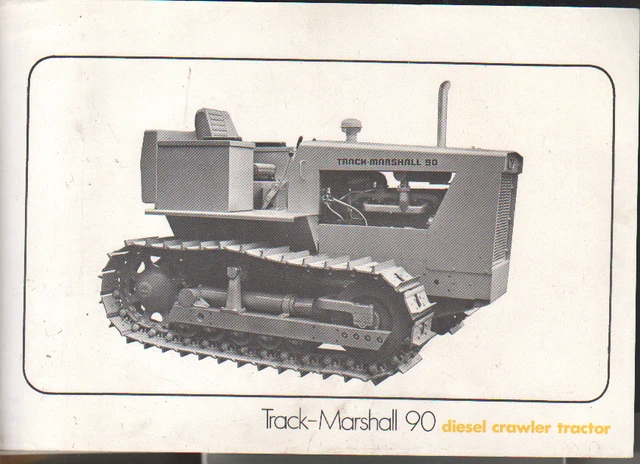 TRACK-MARSHALL &90& CRAWLER Tractor Brochure Leaflet £6.50 - PicClick UK