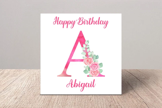 Personalised Birthday Card Friend Daughter Sister Niece Mum Cousin Female Card £275 Picclick Uk