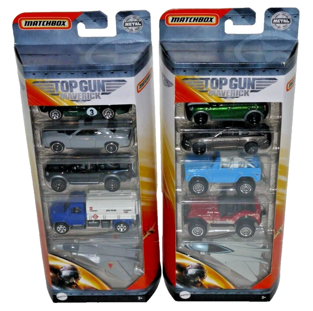 MATCHBOX TOP GUN MAVERICK Job Lot 5 pack set x 2 - MINI MUSTANG BRONCO ...