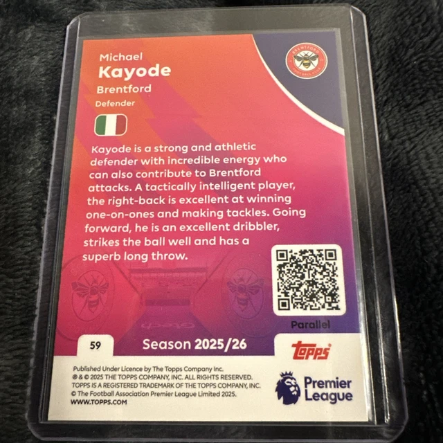 TOPPS MICHAEL KAYODE 20/75 brentford 2026 £5.44 - PicClick UK