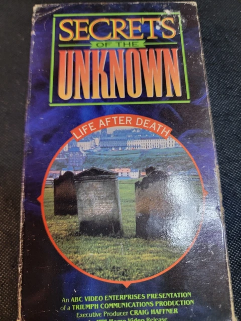 SECRETS OF THE Unknown Life After Death (1992) Vhs Entièrement Testés ...