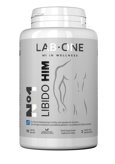 LAB ONE LIBIDO for HIM 90 capsules foods supplements Vitamin B6 Zinc L ...