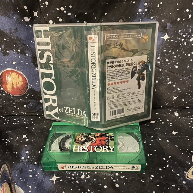 HISTORY OF ZELDA Legend of Zelda Video Game VHS Cassette Tape from ...