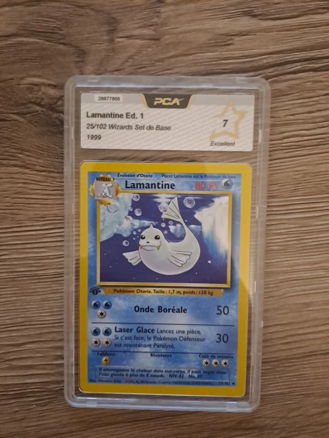 CARTE POKÉMON LAMANTINE 25/102 Edition 1 - Set de Base - FR - PCA 7 EUR ...