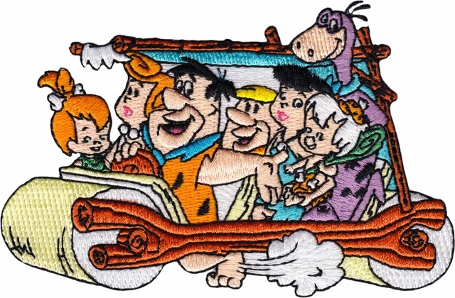 PATCH - LE dessin animé classique Flintstones Hanna-Barbera années 1960 4,5" fer à repasser ...