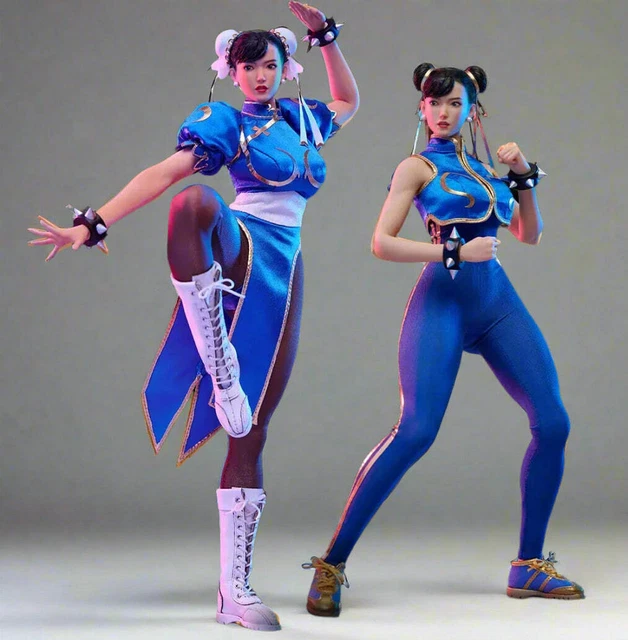 STAR MAN STREET Fighter Chun-Li Classic & Alpha Costumes ⅙ Scale Figure ...