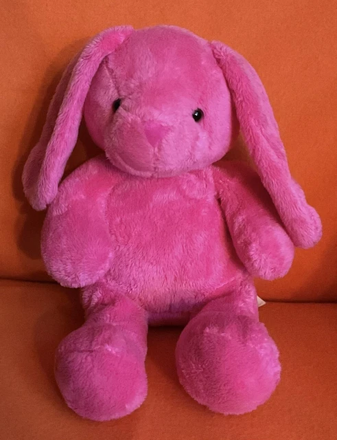 CHAD VALLEY DESIGNABEAR Bright Pink Bunny Rabbit Soft Plush Toy 11-15 ...