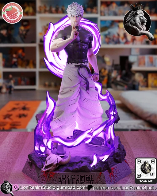 SATORU GOJO JUJUTSU Kaisen ACTION FIGURE 3D PRINT KIT RESINA 12K ...