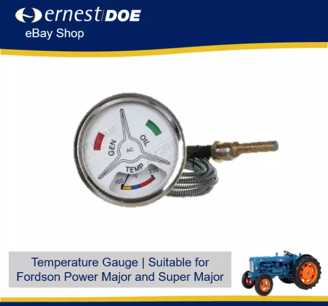 TEMPERATURE GAUGE | Suitable for Fordson Power Major and Super Major £ ...