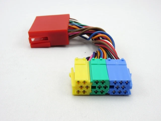 20-PIN DISTRIBUTOR ADAPTER Cable Mini ISO Fits VW NAVI Plus MFD MCD ...
