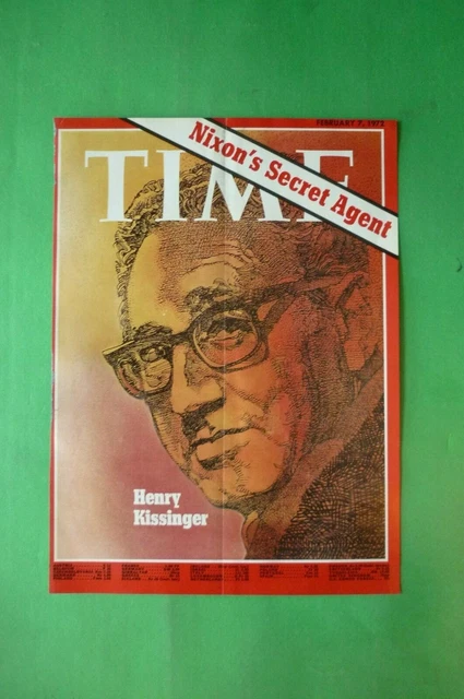 HENRY KISSINGER 1972 Time é Only The Cover Original Print Ready to ...