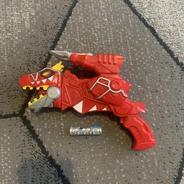 POWER RANGERS DINO Super Charge Deluxe RED T-Rex Morpher Blaster Gun ...