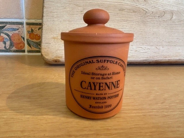 HENRY WATSON POTTERY - The Original Suffolk Cannister - Cayenne £10.08 ...