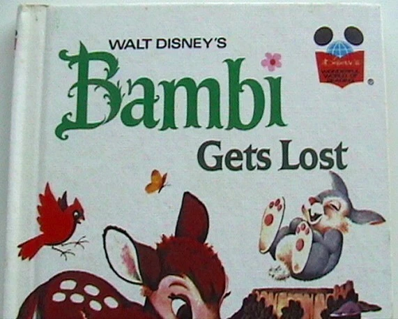 RARE VINTAGE 1972 Walt Disneys Bambi Gets Lost Walt Disney Book ...