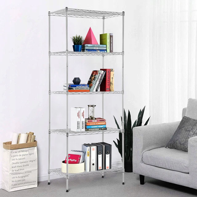 24&X14&X60& 5 TIER Wire Shelving Unit Metal Organizer Wire Rack Storage ...