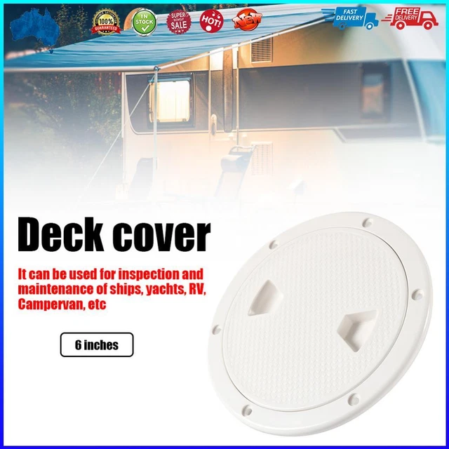 ROUND DECK INSPECTION Access Hatch Cover Boat Screw Out Deck Plate (6 ...