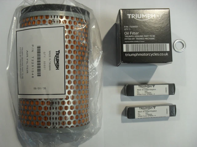 TRIUMPH BONNEVILLE / SE / T100 SERVICE KIT with GENUINE PARTS AIR ...