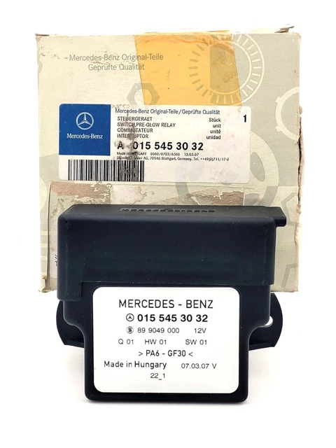GLOW PLUG RELAY Control Unit For Mercedes C 220 200 Cdi W204 Om 646 ...
